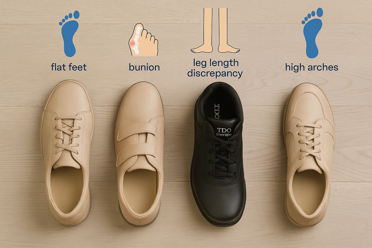 Orthopaedic Shoes for Every Foot Type | TDO Therapy Custom Fit Guide